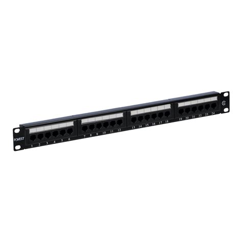 Patch Panel Port Panel Powest Categoria 5e 6 Y 6a Powest