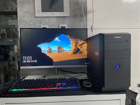 삼성 조립 데스크탑 모니터 세트 당근 중고거래