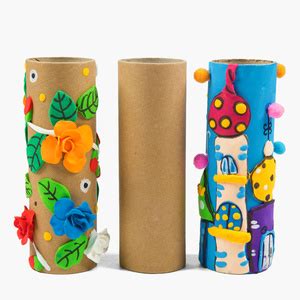 粘土手工瓶子 用瓶子做粘土手工 粘土手工花瓶 大山谷图库