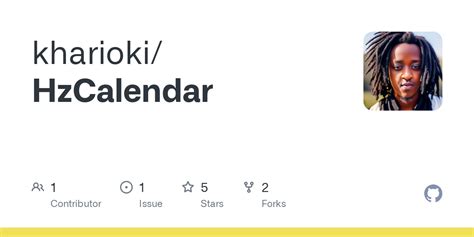GitHub Kharioki HzCalendar