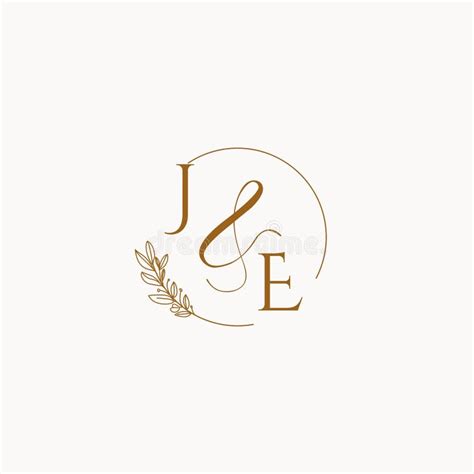 Je Initial Wedding Monogram Logo Stock Illustration Illustration Of Initial Fashion 370114611