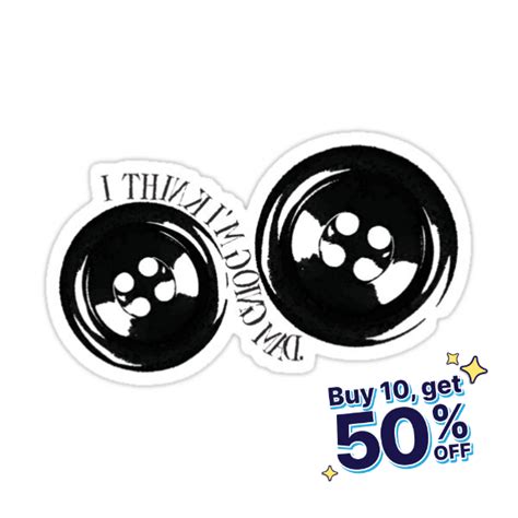 Coraline Buttons Sticker By Butterflyworld Coraline Cute Stickers
