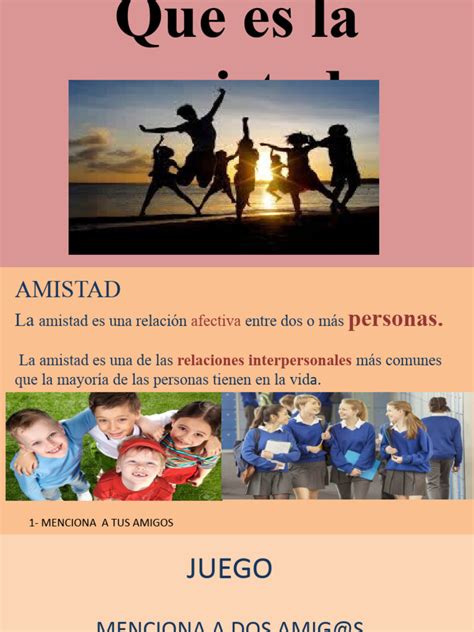 Que Es La Amistad Pdf Jesús