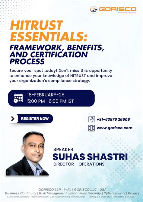 Hitrust Cybersecurity Dataprotection Compliance Riskmanagement… Gorisco Group