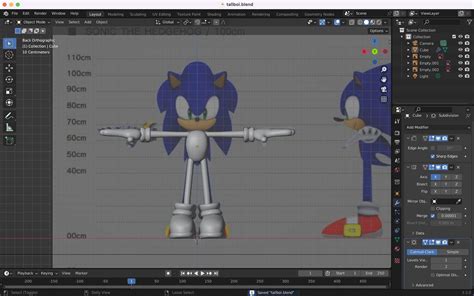 Sonic Blender Model Work In Progress R Sonicthehedgehog
