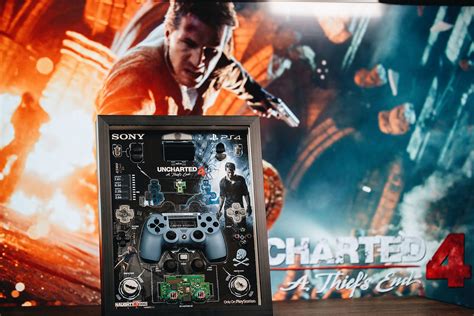 Disassembled Sony Controller Ps4 Uncharted Frame Art Limited Edition