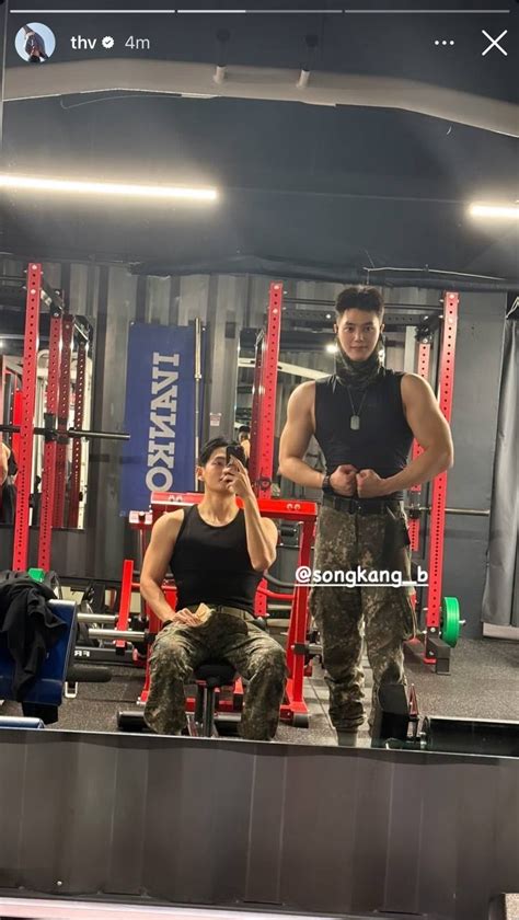 تهیونگ و بازیگر سونگ کانگ عکس ویسگون