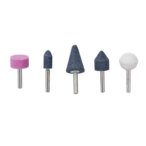 Toolex Mounted Stone Set 5pc With 1 4 Shanks