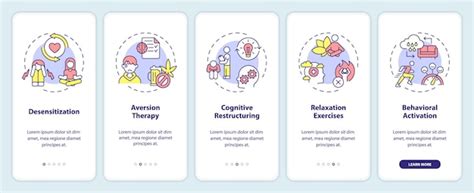 Premium Vector 2d Icons Representing Behavioral Therapy Mobile App