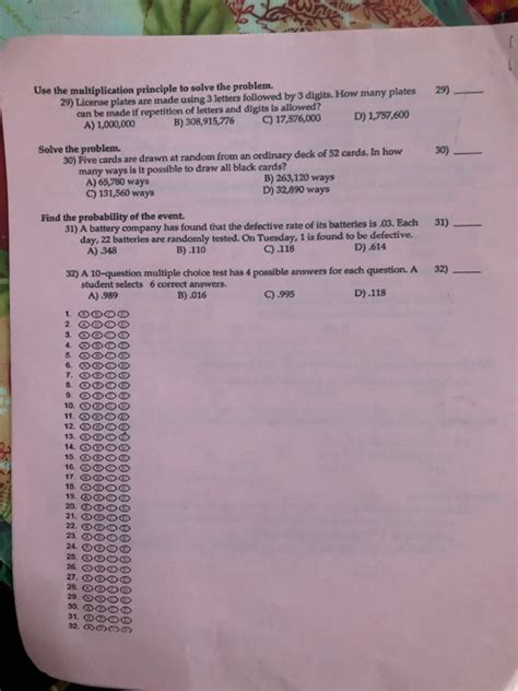 Solved Use The Multiplication Principle To Solve The Problem Chegg