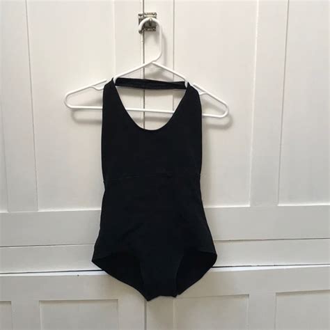 Black Halter Leotard Gem