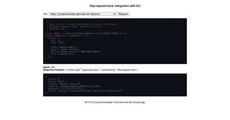 request mock integration with vue by cli codesandbox