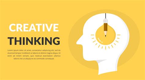 Creative Thinking Process Royalty Free Vector Image