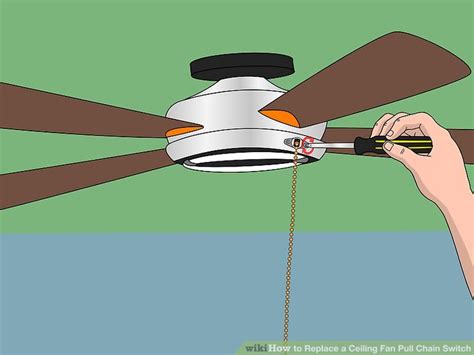 How To Replace A Ceiling Fan Pull Chain Switch With Pictures