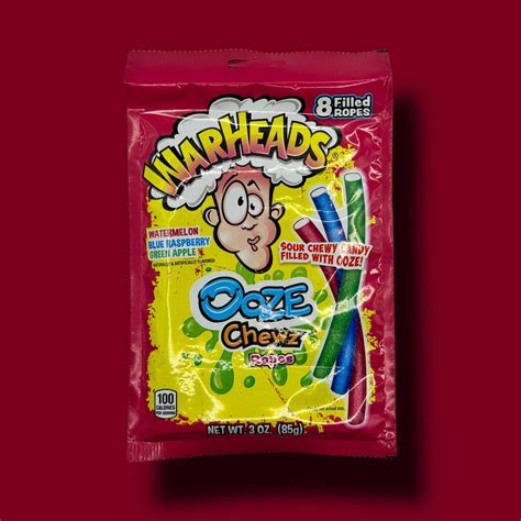 Warheads Ooze Chewz Ropes 85g Kioskdoni