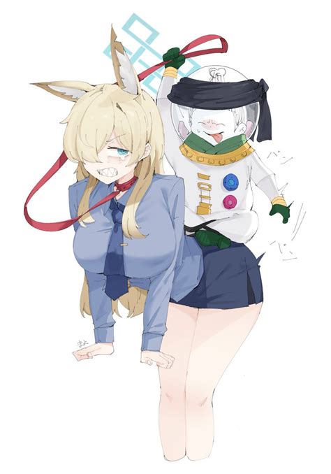 Sensei Doodle Sensei And Kanna Blue Archive And More Drawn By Gurenola Danbooru