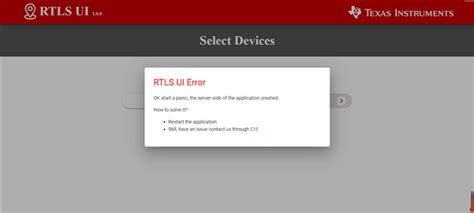 LAUNCHXL CC X R RTLS UI界面进去不了 蓝牙论坛 Bluetooth E E 设计支持