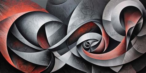 Premium Photo A Dynamic Composition Of Intersecting Curves And Spirals Creating A Sense Of
