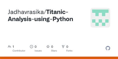 Github Jadhavrasikatitanic Analysis Using Python
