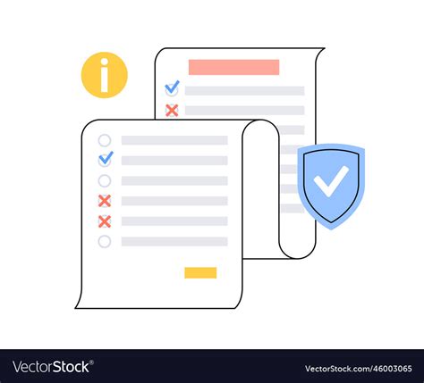 Survey Form Document Royalty Free Vector Image