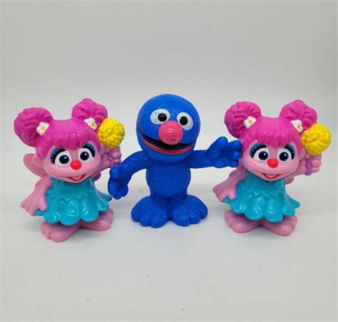 D Sesame Street Friends Abby Cadabby And Grover Figure 3 Hasbro
