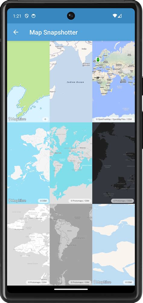 Using The Snapshotter Maplibre Android Examples