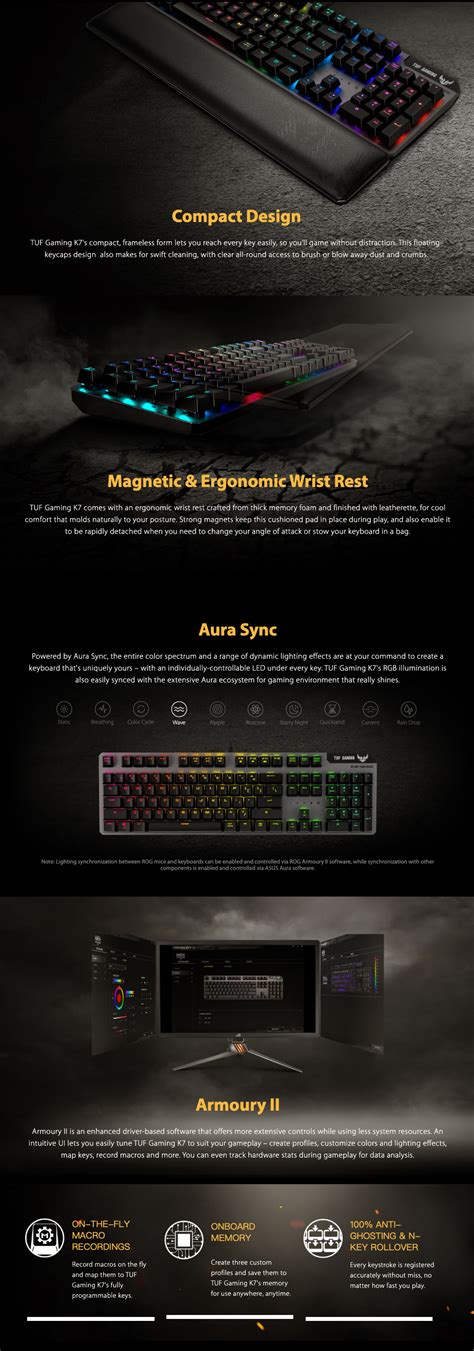 Buy Asus Tuf K Opto Mech Rgb Keyboard Linear Switch Tuf Gaming K Lin Pc Case Gear Australia