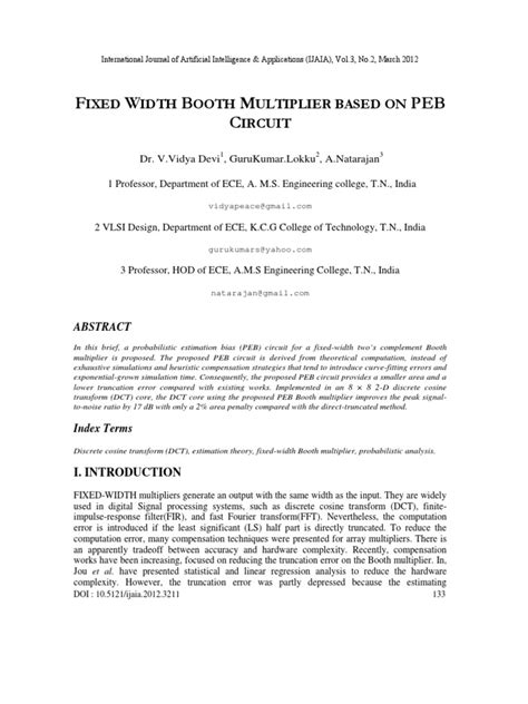 pdf fixed width booth multiplier based on peb circuit dokumen tips