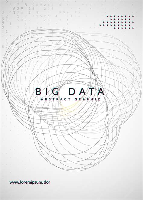 Premium Vector Visualization Background Technology For Big Data