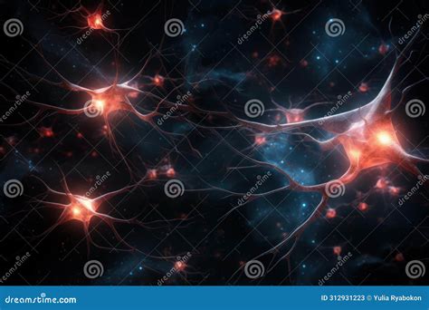 Functional Single Neuron Synapses Generate Ai Stock Image Image Of Healthcare Axon 312931223