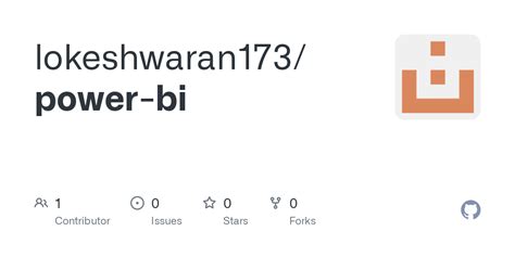 Github Lokeshwaran Power Bi