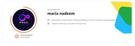 Maria Nadeem On Linkedin Kaggle Top90kaggledatasets Continuouslearning Dedication