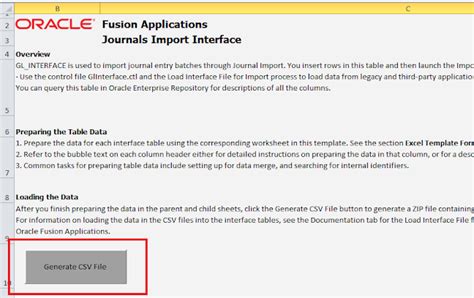 Oracle Fusion General Ledger Fbdi File Based Data Import For Financials