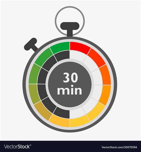 Time Indicator Stopwatch Countdown Timer Vector Image