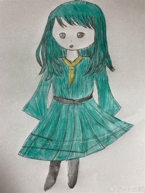 かわいい女の子 アートの輪