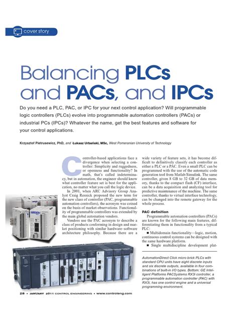 Balancing Pac Ipc Plc Pdf Pdf Programmable Logic Controller Field