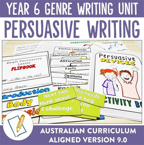Year 6 Persuasive Writing Unit Ridgy Didge Resources Australia