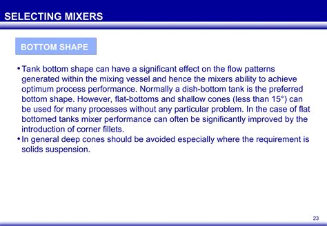 Mixing And Agitation System For Mixing Process Ppt