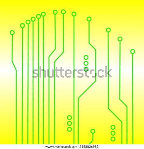 Microcircuit Background Microprocessor Electronic Circuit Vector Stock Vector Royalty Free
