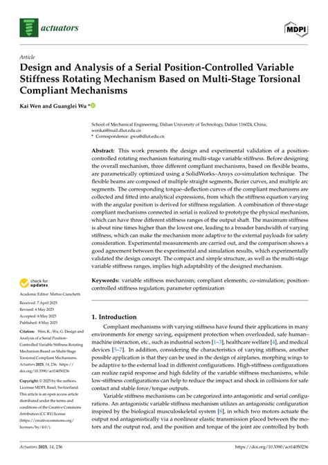 Pdf Design And Analysis Of A Serial Position Controlled Variable