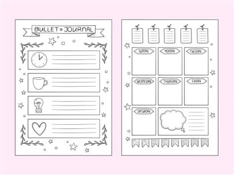 Bullet Journal 스톡 사진 및 일러스트 Istock