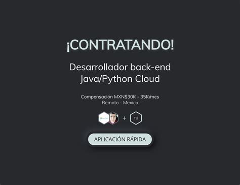 Desarrollador Back End Java Python Cloud En SatoriTech Torre