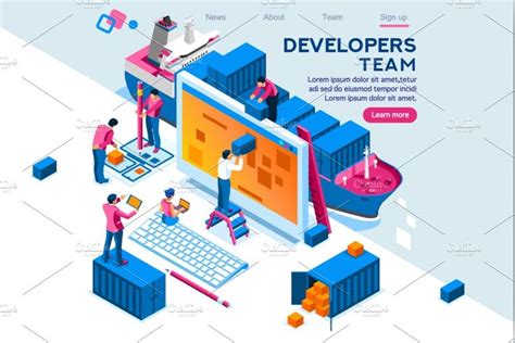 Engineer Team Container Development Isometric Design Isometric Development