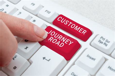 Writing Displaying Text Customer Journey Road Business Approach Customer Experiences When