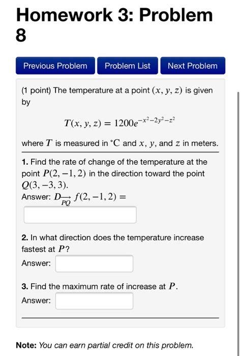 Solved Homework 3 Problem 7 Previous Problem Problem List