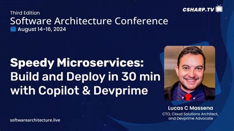 Csharp Tv On Linkedin Softwarearchitectureconf Csharptv Copilot Csharpcorner Techconference