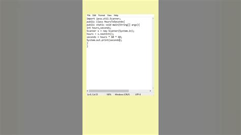 Java Program To Convert Hours To Seconds Javaprogram Hourstoseconds Youtube