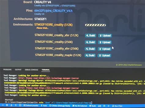 issue with marlin auto build r marlinfirmware