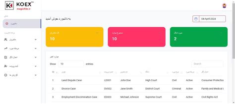 اسکریپت سیستم مدیریت دفتر وکیل با استفاده از Php و Mysql
