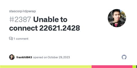 Unable To Connect 226212428 · Issue 2387 · Stascorprdpwrap · Github